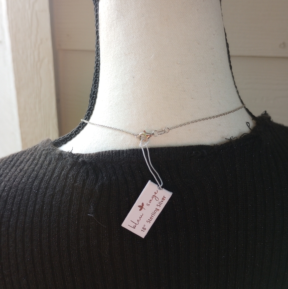 Bleu Sage | Jewelry | Bleu Sage Sterling Silver Crystal Glass Pendant ...